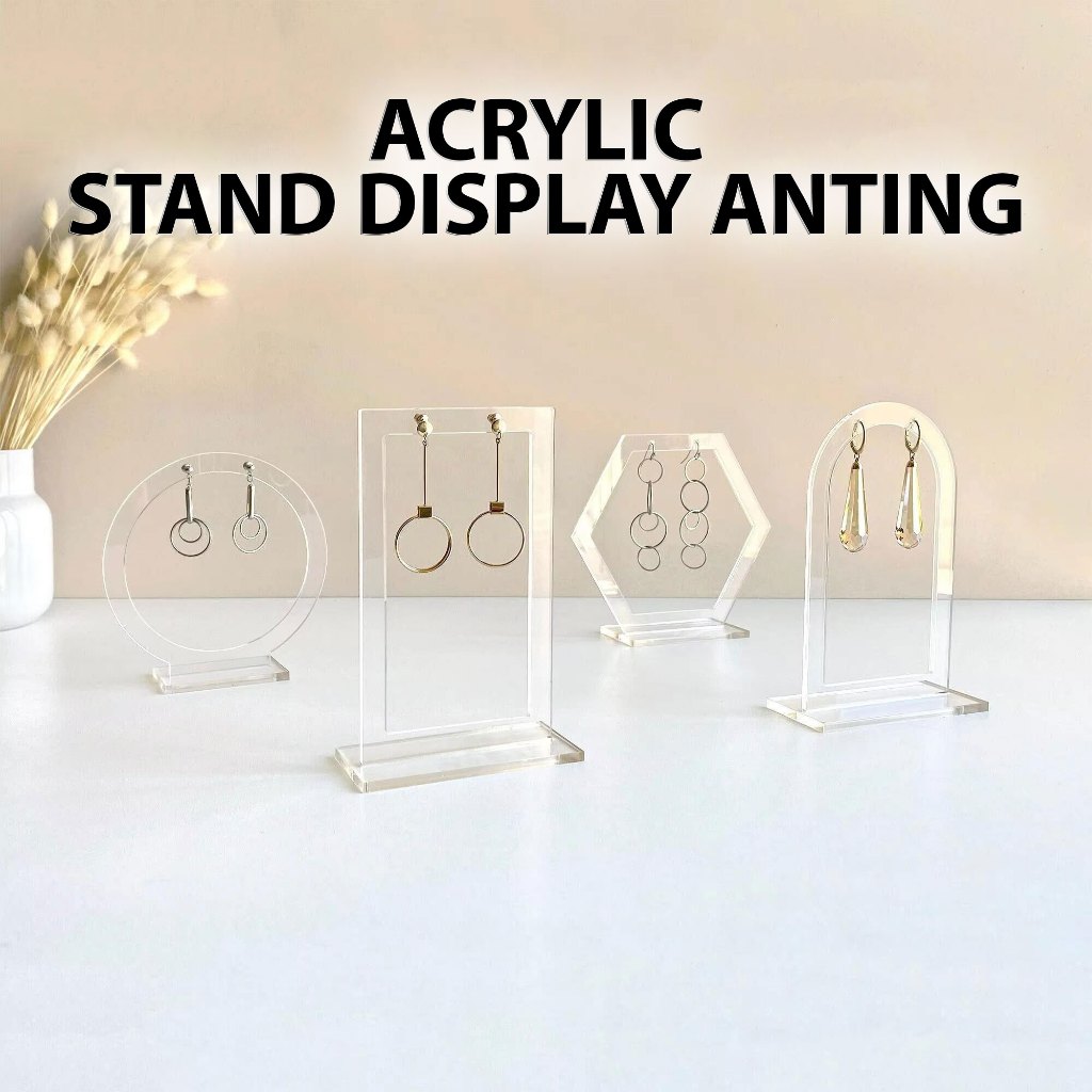 Jual Acrylic Holder Earring Display Stand for Photography Pajangan ...