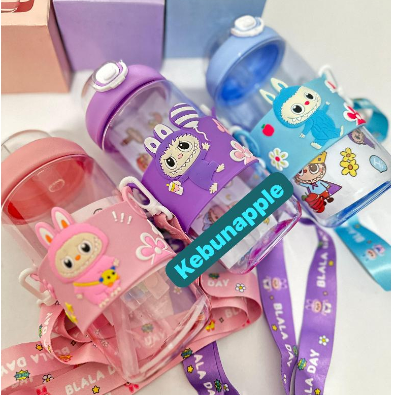Jual Botol Minum Anak Karakter LABUBU Lucu Kapasitas 650ml FREE STIKER ...
