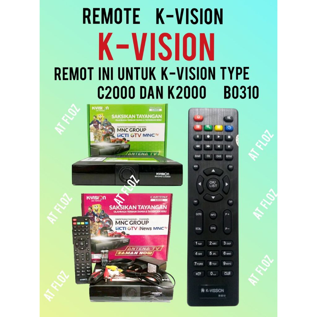 Jual Remote K-vision receiver C2000/K2000 Remote langsung pakai ...