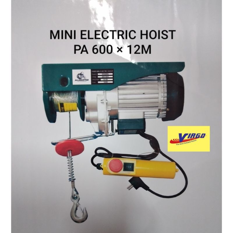Jual MINI ELECTRIC HOIST ELECTRIK TROLLEY PA 600 × 12M TAKEL LISTRIK ...