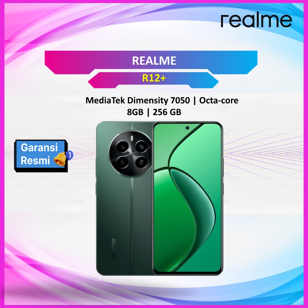 Jual REALME R12+ 5G 8GB 256GB PIONEER GREEN/NAVIGATOR BEIGE | Shopee ...