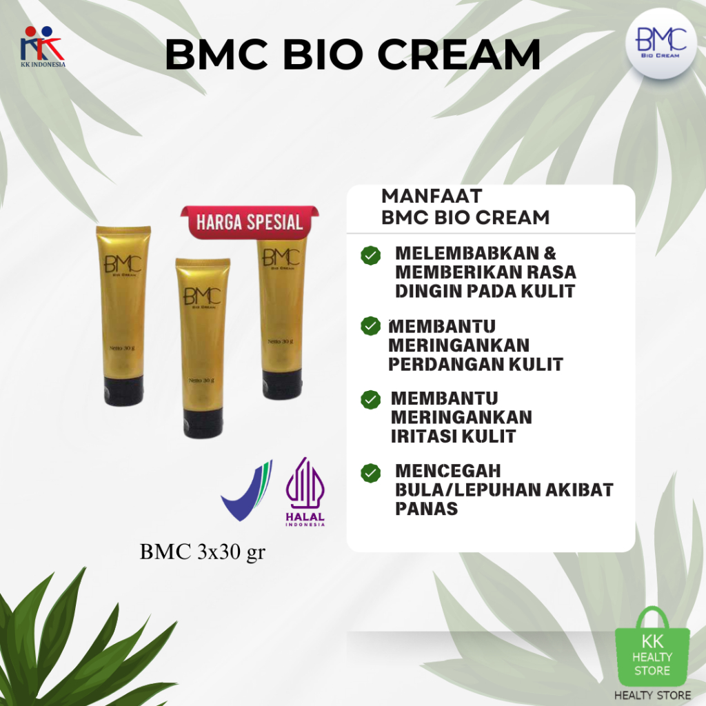 Jual BMC Bio Cream krim untuk Luka Bakar dan Kulit Melepuh volume BMC ...