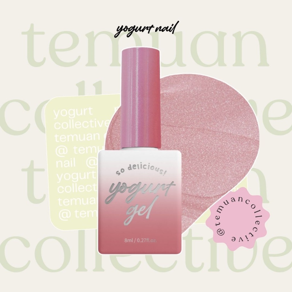 Jual Yogurt Nails Polish - Nail Polish Magnetic Gel / Base & Glossy ...
