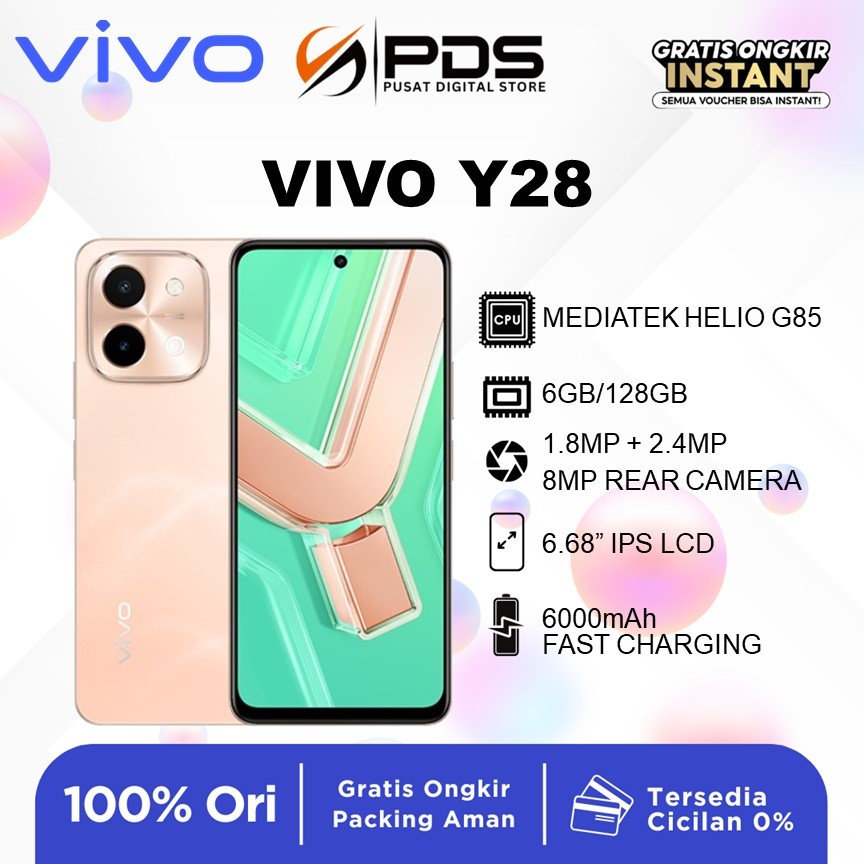 Jual VIVO Y28 6/128GB | 8/256GB - Garansi Resmi | Shopee Indonesia
