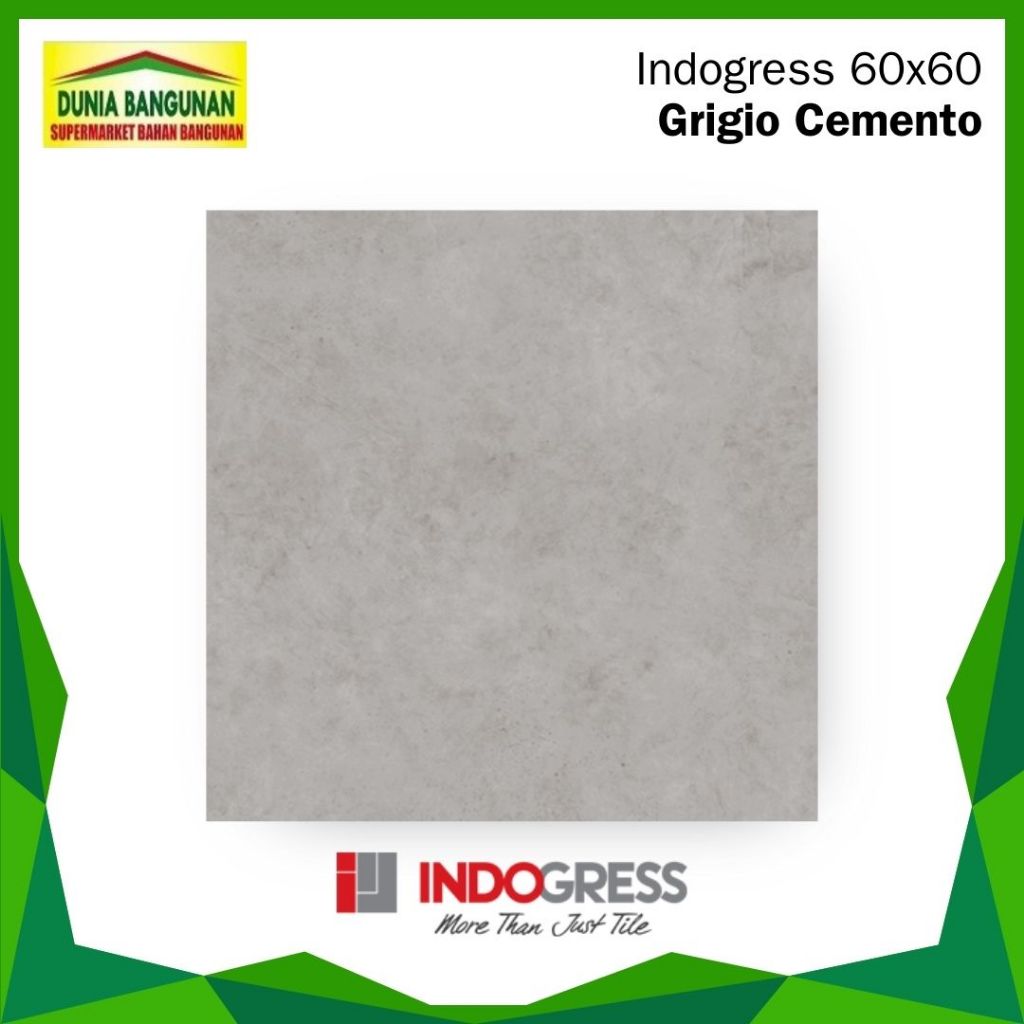 Jual Granit Indogress 60x60 Grigio Cemento Keramik Lantai Keset/Matt/ GranitKamar Mandi ...