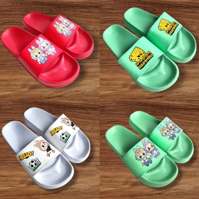 Jual Sendal Anak Labubu Viral Bahan Eva Empuk SandalKekinian Labubu Uk ...