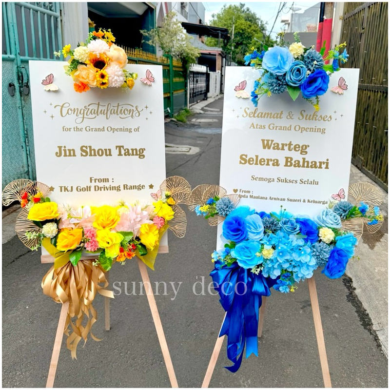 Jual (Express) Bunga Papan Standing Acrylic | Bloom box akrilik wisuda ...