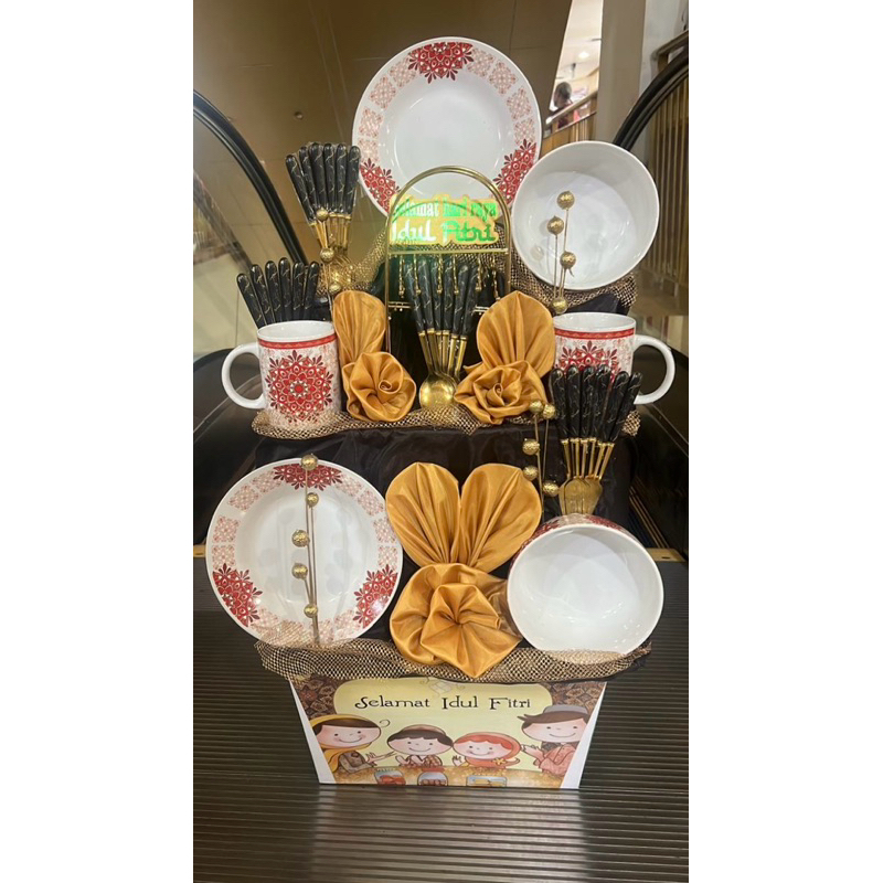 Jual parcel hampers lebaran/set hadiah lebaran/parcel pecah belah ...