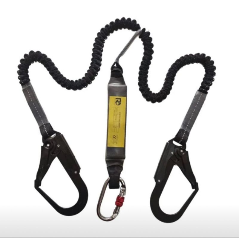 Jual Lanyard hook plus absorber Rhino | Lanyard for working safety ...