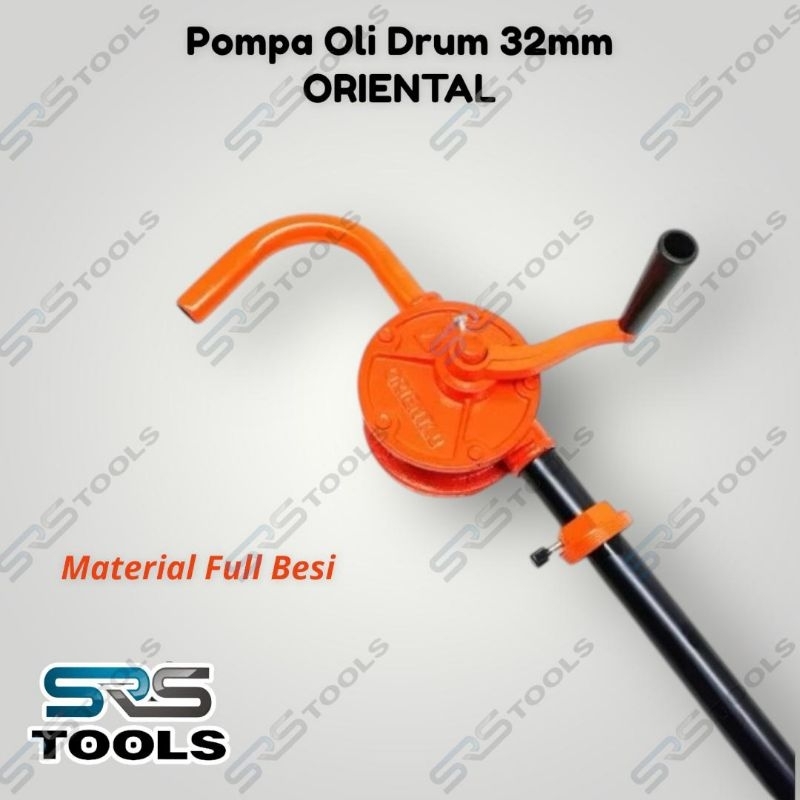 Jual ORIENTAL Pompa Minyak Oli Drum Putar 32 mm Body Besi / Oil Hand ...