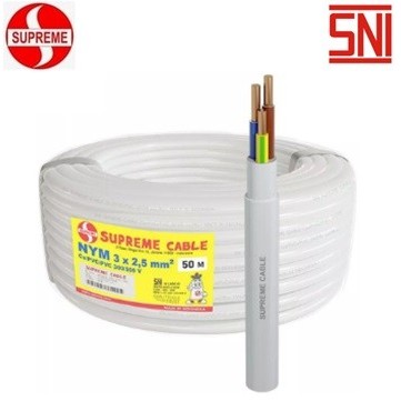 Jual SUPREME Kabel Listrik NYM 3x2.5 Kawat Tunggal SNI - 3x2.5, Per Meter | Shopee Indonesia