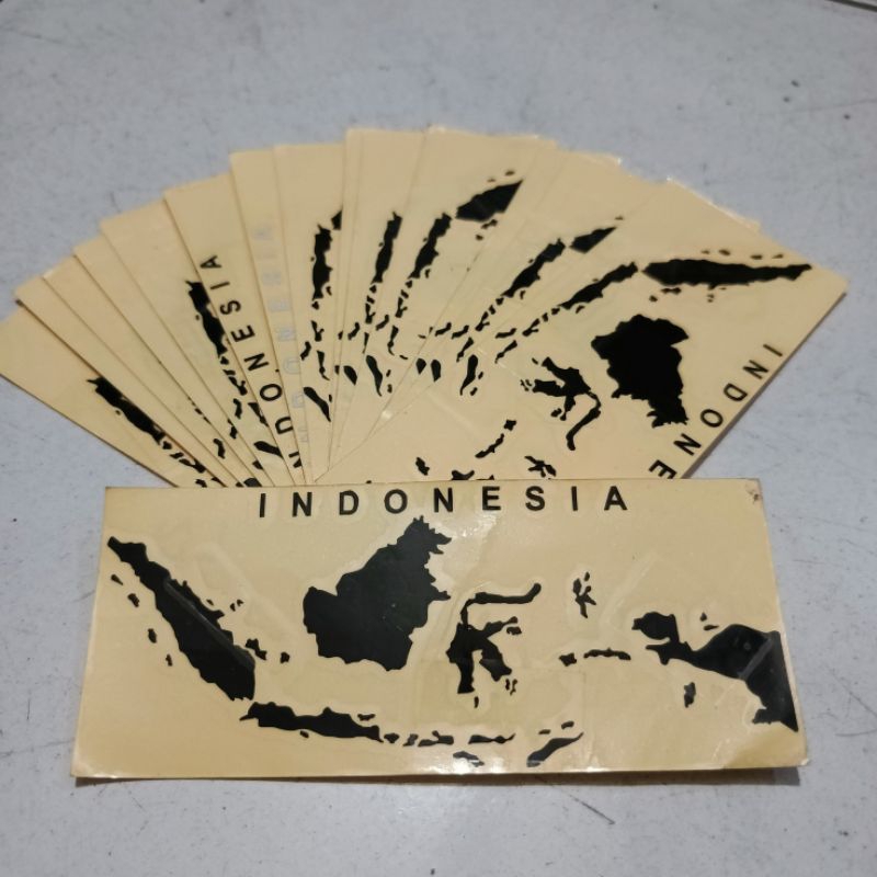 Jual Sticker cutting sticker timbul Pulau Indonesia sticker cutting ...
