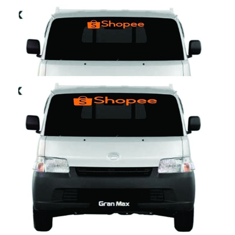 Jual Sticker Cutting Custom TULISAN SHOPEE UNTUK KACA DEPAN MOBIL ...