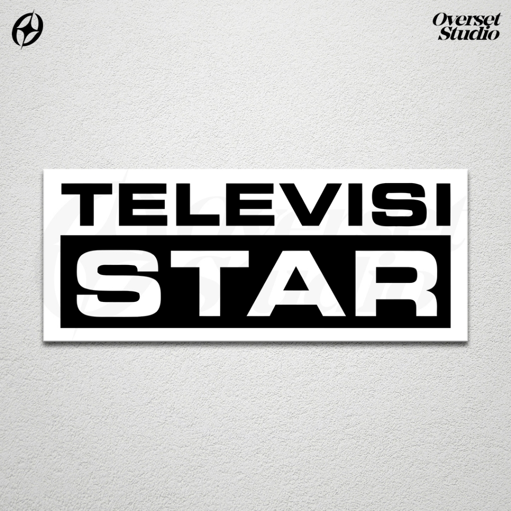 Jual (GRATIS ONGKIR & COD) Stiker Sticker Brand Televisi Star / Sticker ...