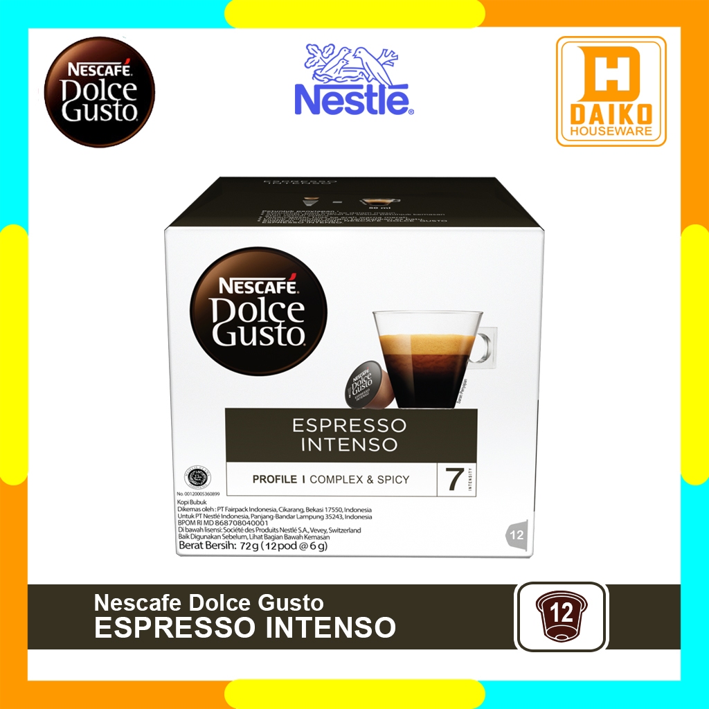 Jual Capsule NDG Nescafe Dolce Gusto Espresso Intenso 1 Box Original ...