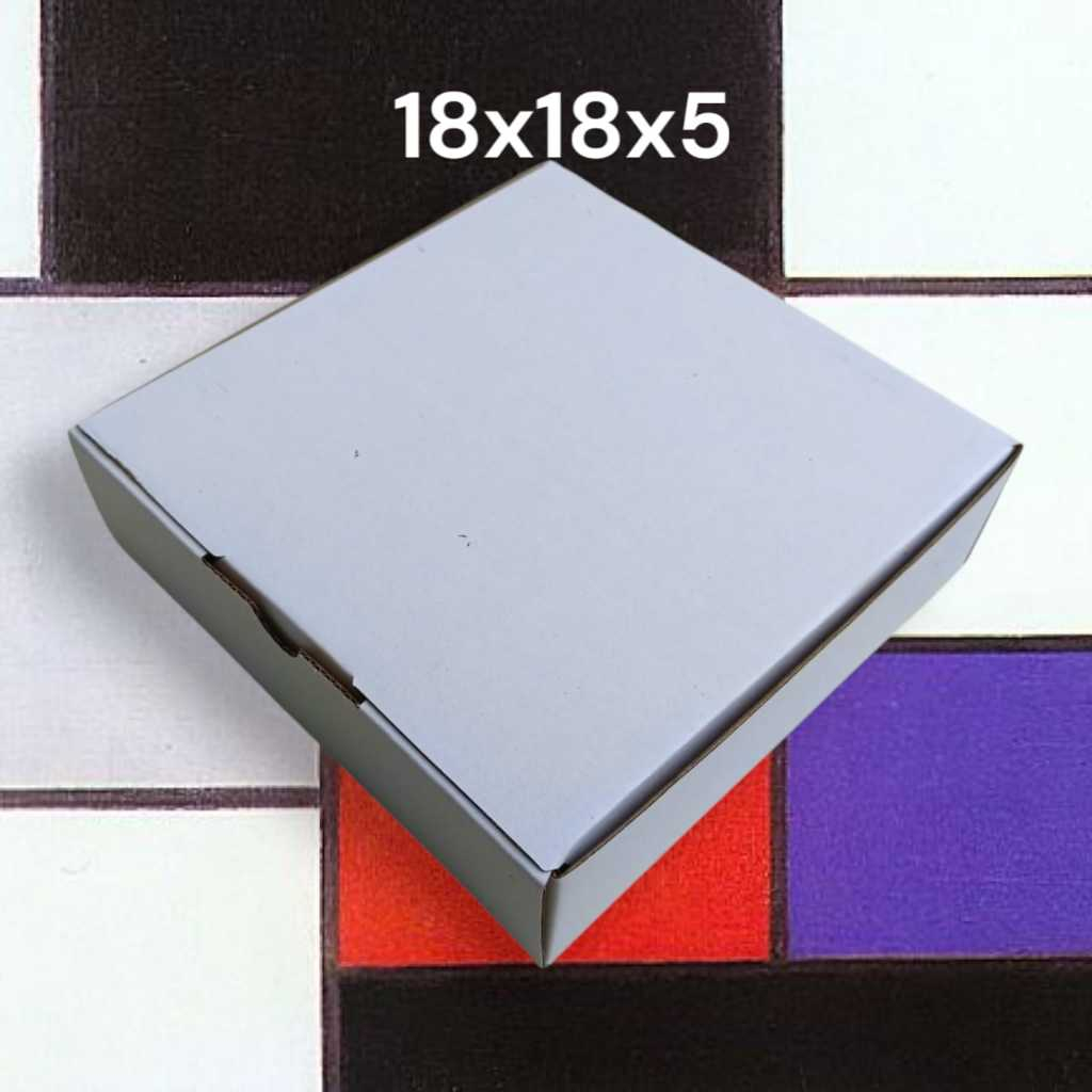 Jual Kardus box Die Cut Pizza Polos 18X18X5 Cm Single Wall, Tebal 3MM ...