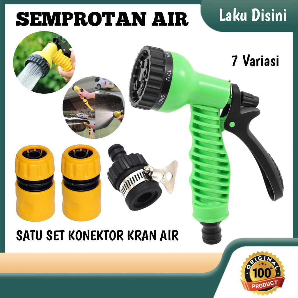 Jual KEPALA SEMPROTAN AIR SET KONEKTOR KRAN AIR UNIVERSAL SEMPROTAN AIR ...
