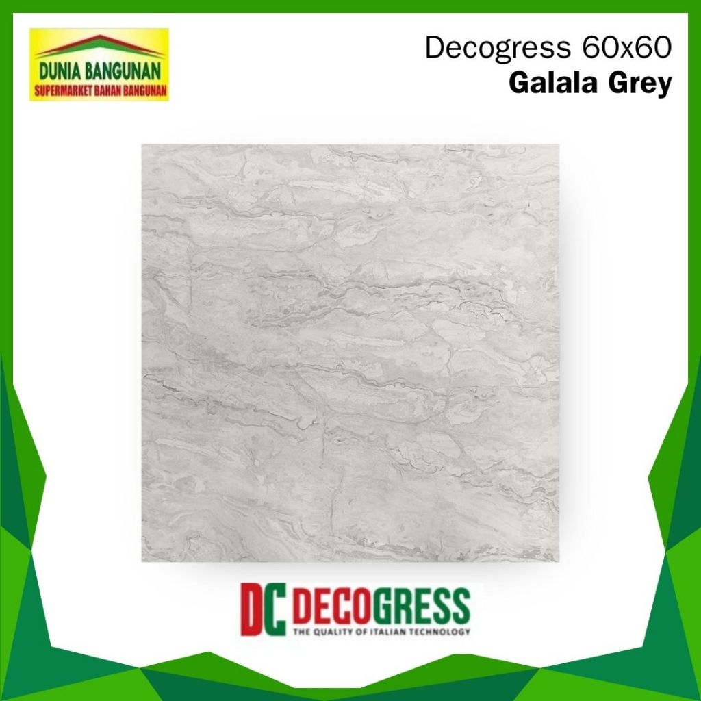 Jual Granit 60x60 Decogress Galala Grey Granit Lantai Marmer Glossy ...