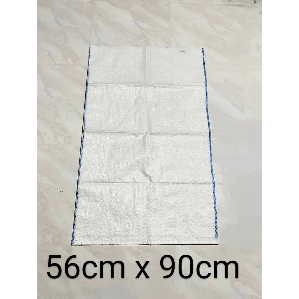 Jual Karung Plastik 50kg Ukuran 56x90 cm Setara Karung 50kg Putih Tebal ...