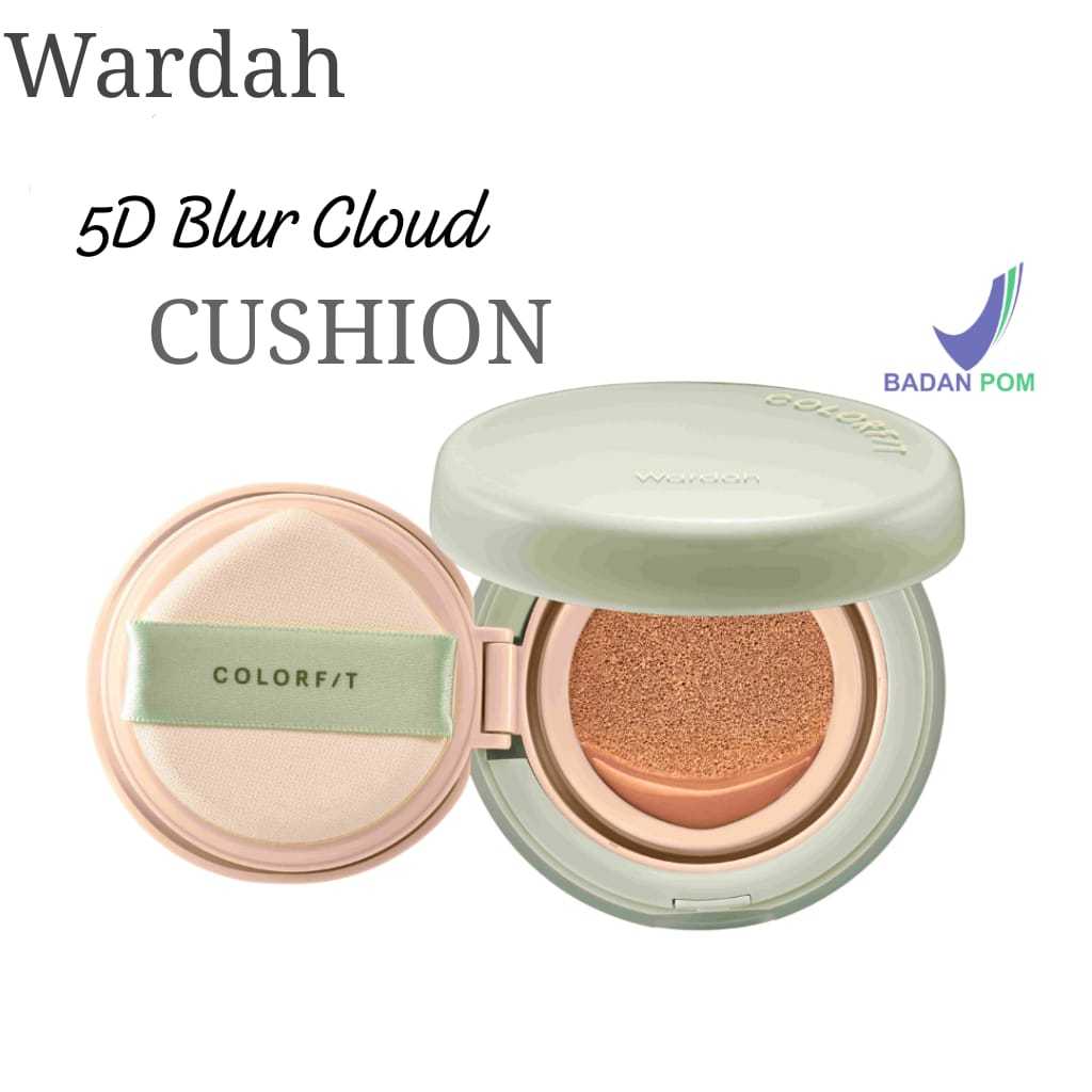 Jual KS Wardah Colorfit 5D Blur Cloud Cushion Bedak Basah Matte Finish ...