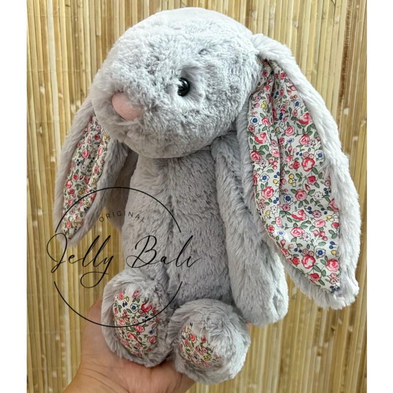 Jual Jellycat Silver Blossom Medium Bashful Bunny One Label Original ...