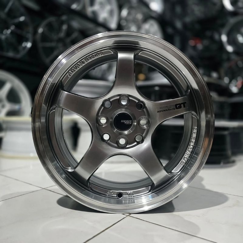 Jual velg mobil racing R15 ADVAN GT PCD 4X100 - 4X114,3 ring 15 untuk mobil Avanza Xenia Livina ...