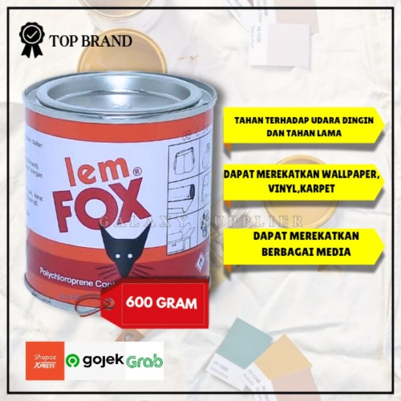Jual LEM FOX KUNING 600 GRAM SERBAGUNA ORIGINAL READY STOCK | Shopee ...