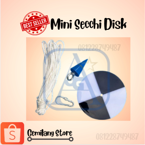 Jual Mini Secchi Disk Pengkur Kekeruhan Air | Shopee Indonesia