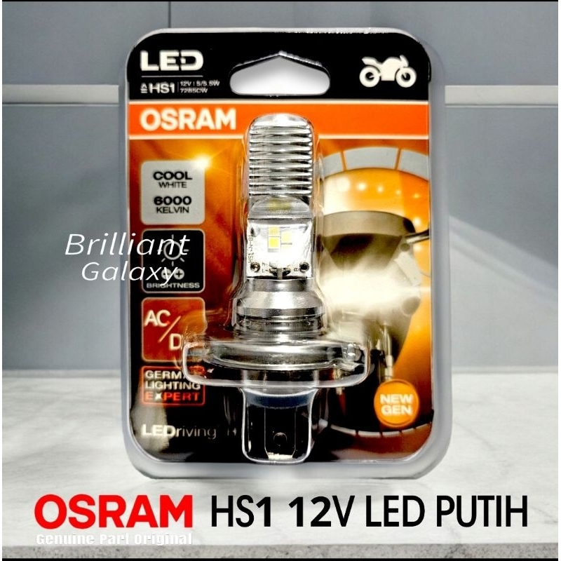 Jual OSRAM ORIGINAL Bohlam Halogen / LED - Lampu Motor - HS1 / H4 - 35w ...