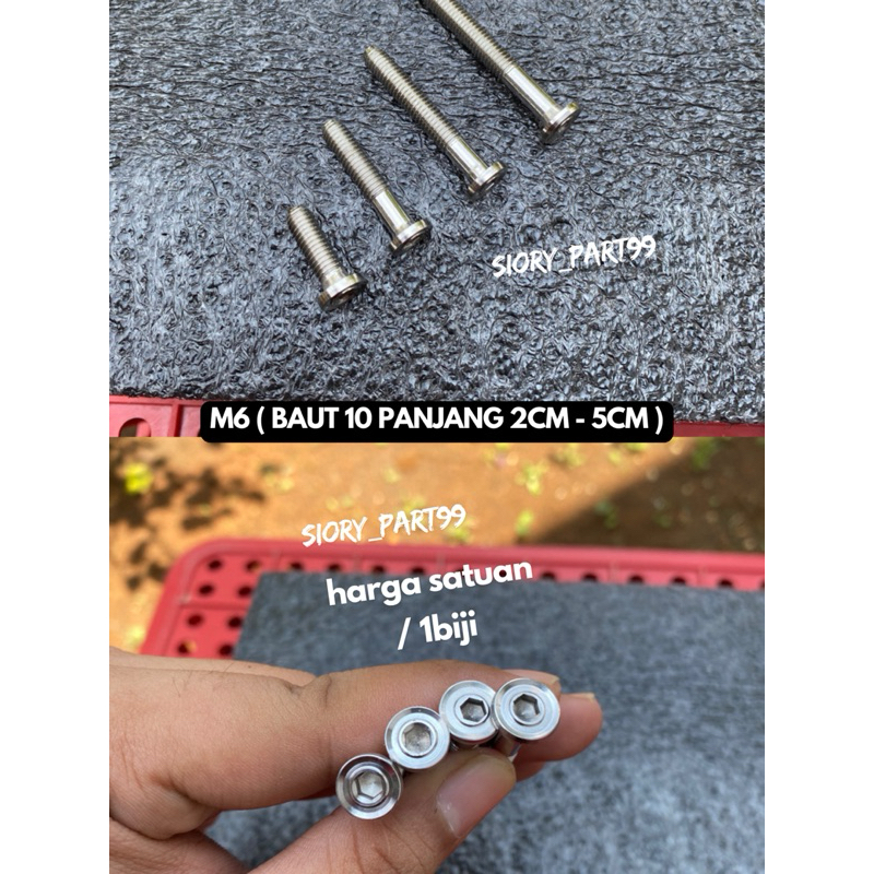 Jual Baut L stainless stenlis slim M6 ( drat 10 ) 2cm 3cm 4cm 5cm | Shopee Indonesia