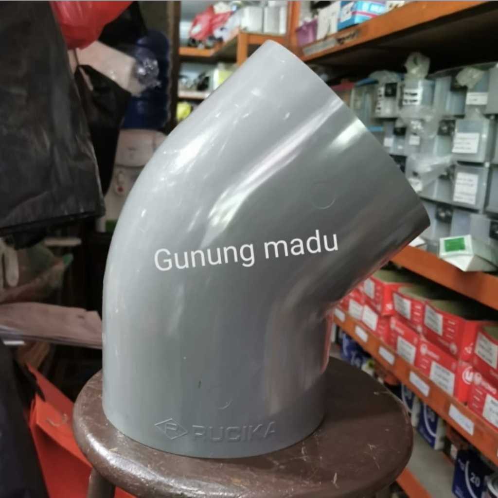 Jual SAMBUNGAN KENI 6" 45 DERAJAT RUJIKA D/ ELBOW KNEE 6 INCH PVC BELOKAN | Shopee Indonesia