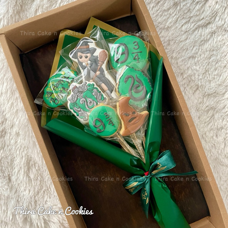 Jual ready harry potter hermoine cookies bouquet buket kukis kado gift ...