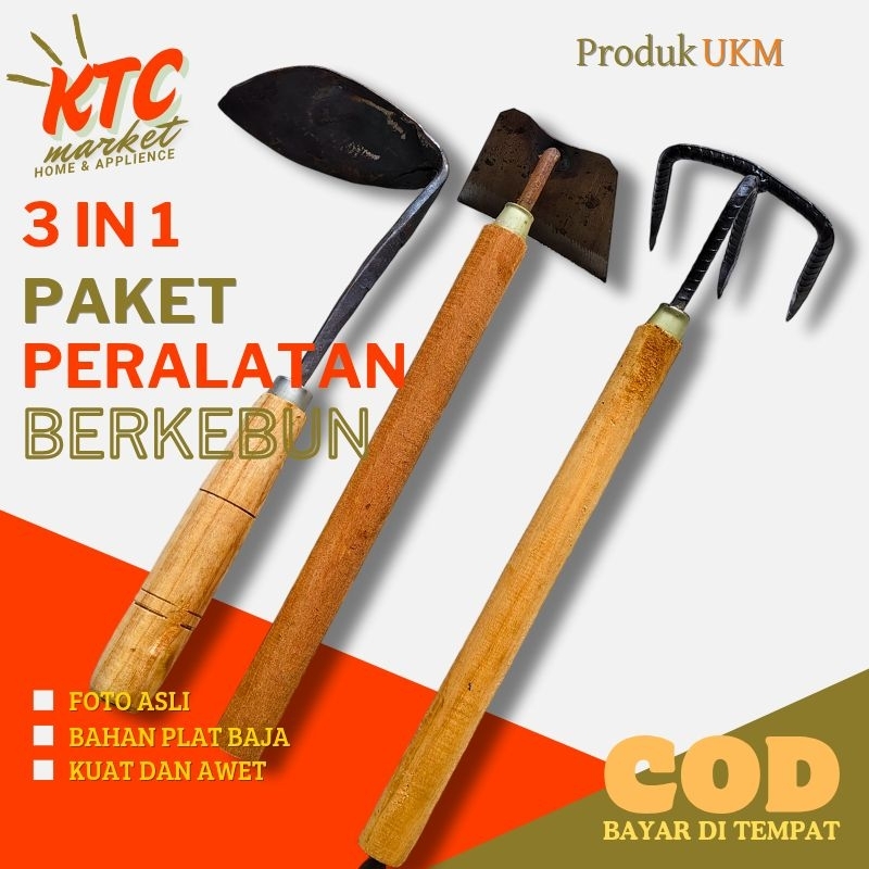 Jual KTC - Paket Hemat Isi 3 pcs Peralatan Berkebun - Cangkul Mini ...