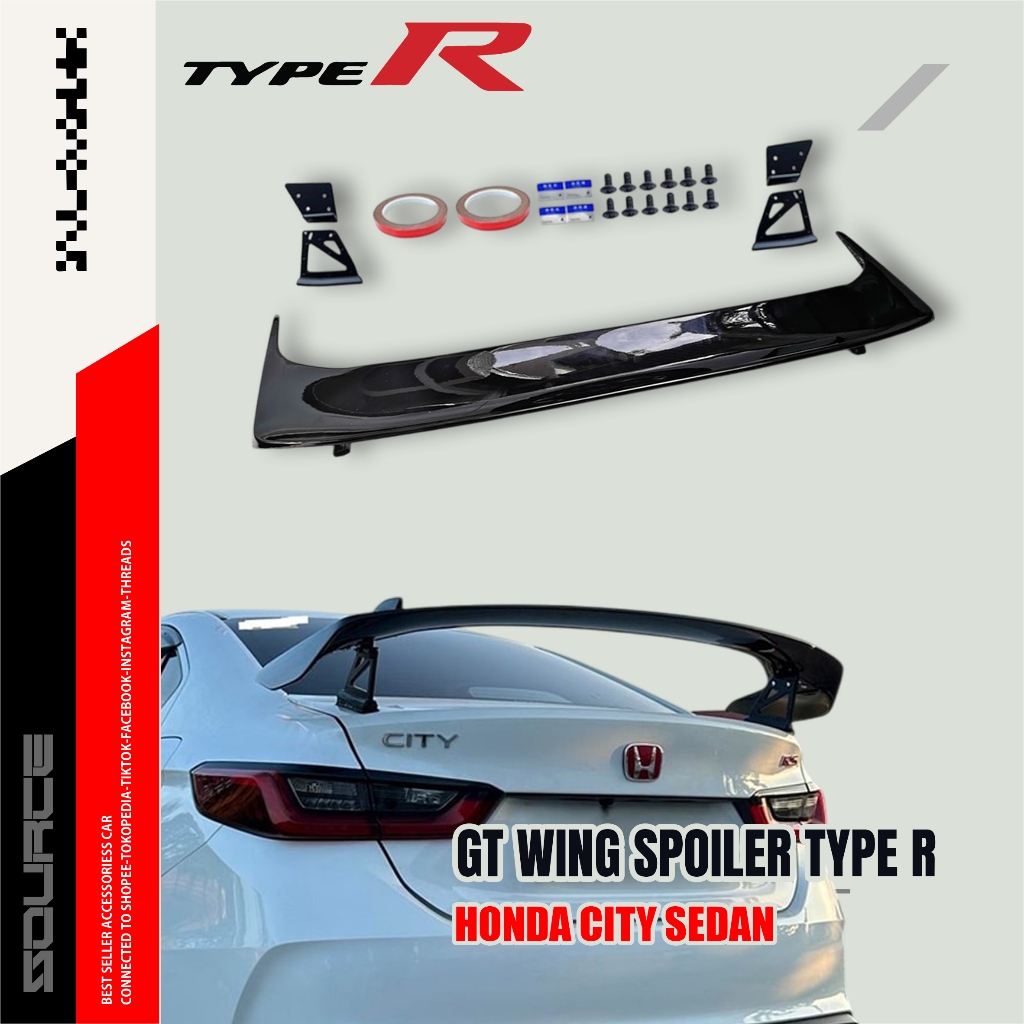 Jual Honda GT Wing Rear Spoiler Type R FL5 - Honda City Sedan 2021 ...