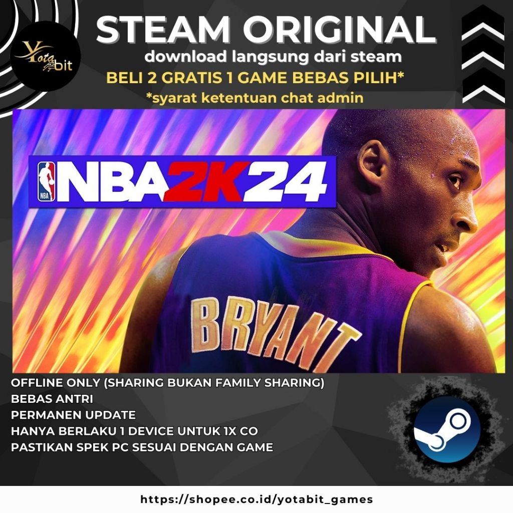 Jual NBA 2K24 PC Game Sharing Original Offline | Shopee Indonesia