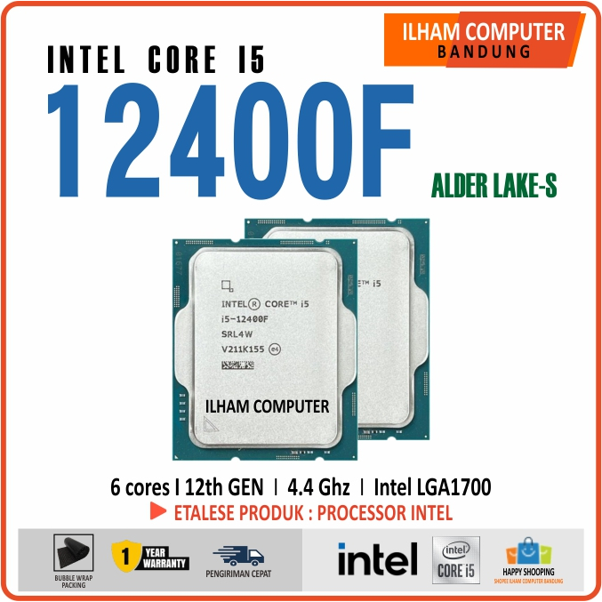 Jual Intel Core i5 12400F TRAY 6 Core 12 Threads Alder Lake -LGA1700 | Shopee Indonesia