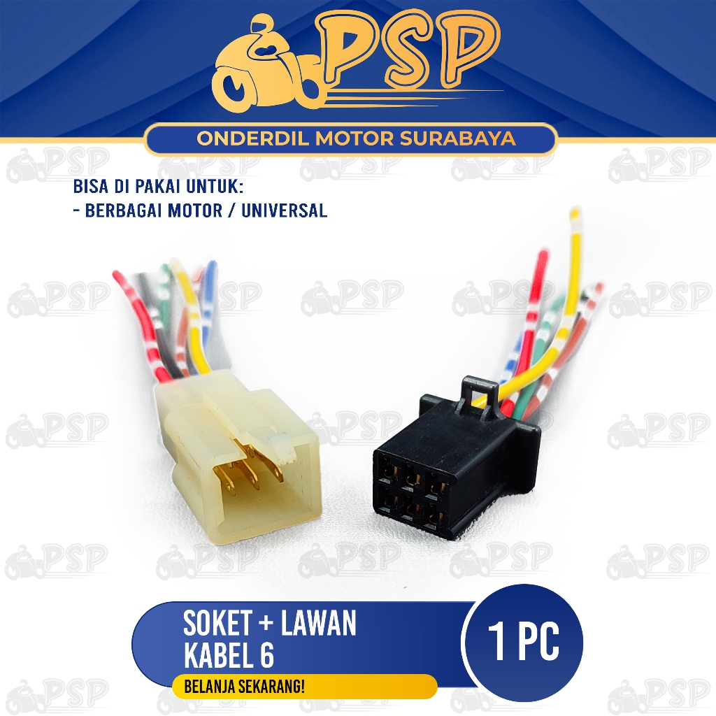 Jual Soket + Lawan Kabel 6 - Kabel Cable Cabel Socket Fitting Cop ...
