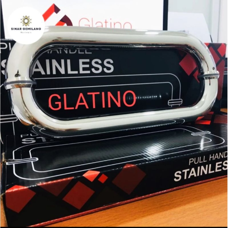 Jual Pull Handle C stainless GLATINO / Tarikan pintu kaca / 30cm - 35cm ...