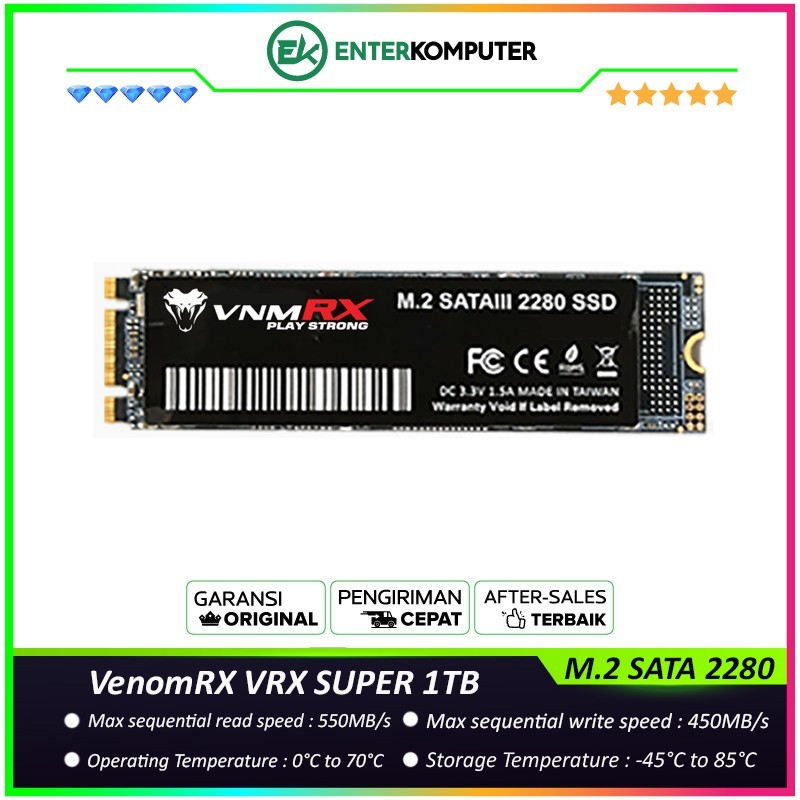 Jual VenomRX VRX SUPER 1TB SSD M.2 SATA III | Shopee Indonesia