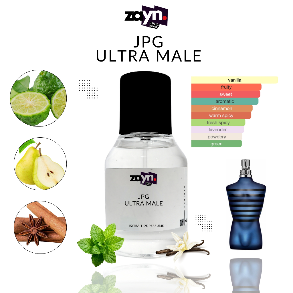 Jual ULTRAMALE INSPIRED by ZAYN Parfum 35ML Pria Aroma Vanilla Fruity ...