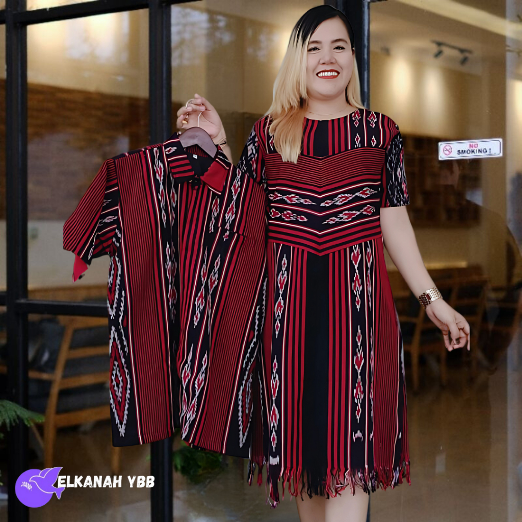 Jual COUPLE TENUN DRESS TUNIK TENUN JEPARA TROSO PREMIUM BESTSELLER - BY YENI BAGARIANG BUTIK ...