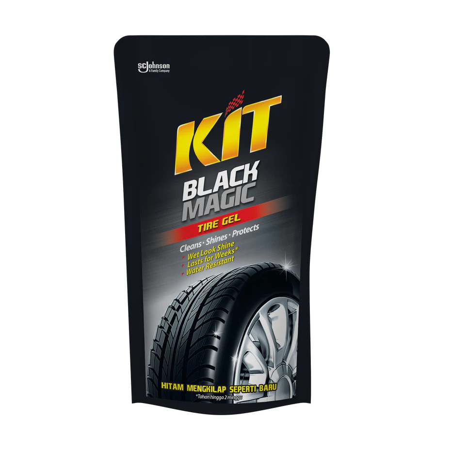Jual KIT Black Magic Tire Gel Semir Pengkilap / Perawatan Ban Kendaraan ...