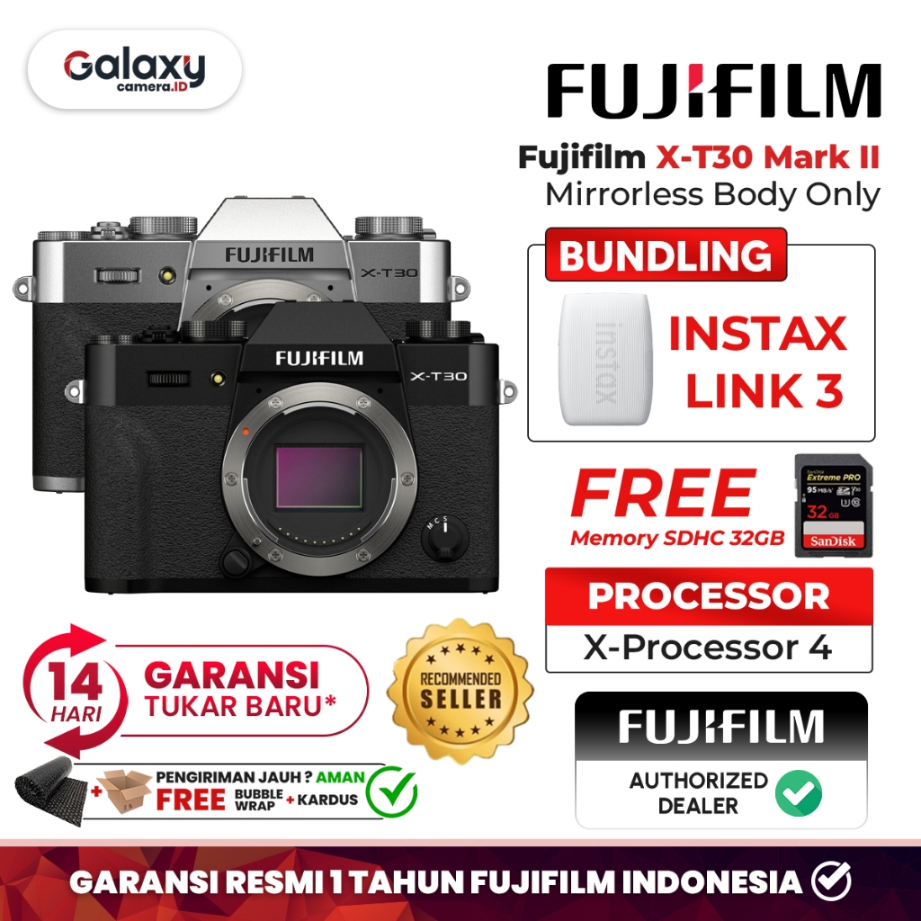 Jual Fujifilm X-T30 Mark II / XT30 Mark 2 / XT 30 II Body Garansi Resmi | Shopee Indonesia
