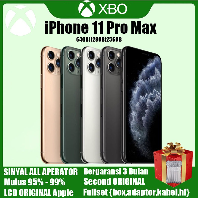 Jual 11 Pro Max 512GB/256GB/64GB Second BEKAS ORIGINAL 100% | MULUS NORMAL FULLSET Kondisi ...