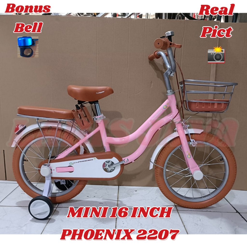 Jual BONUS BELL Sepeda anak perempuan NEW PHOENIX NP 2207 city bike ukuran 16 inch SEPEDA ANAK ...