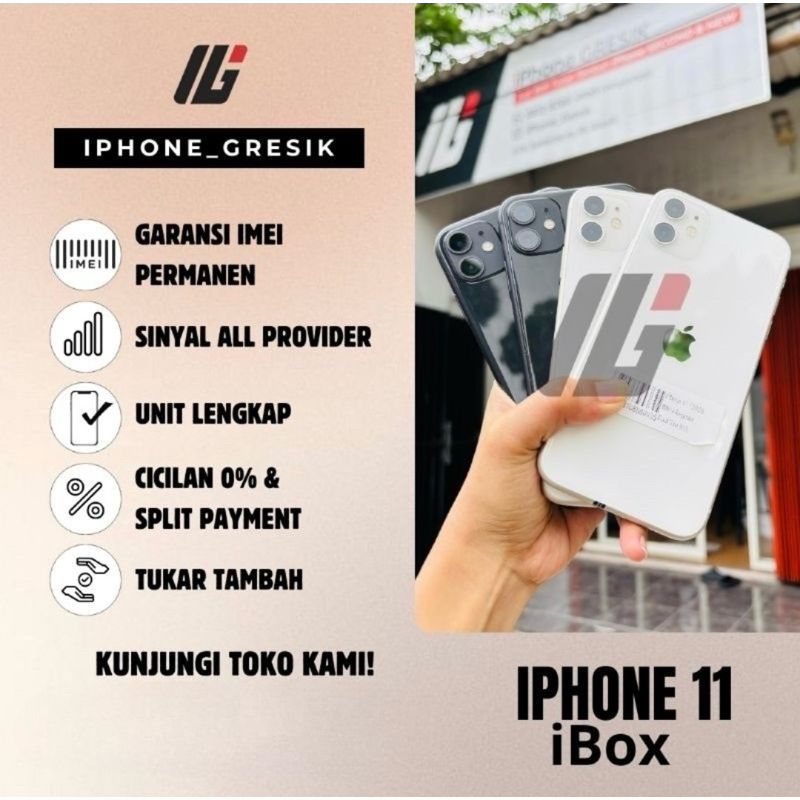 Jual iPhone 11 64/128/256GB Resmi Indonesia Second IBOX Fullset Original | Shopee Indonesia