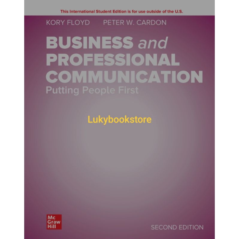 Jual Buku Business and Professional Communication Putting People First ...