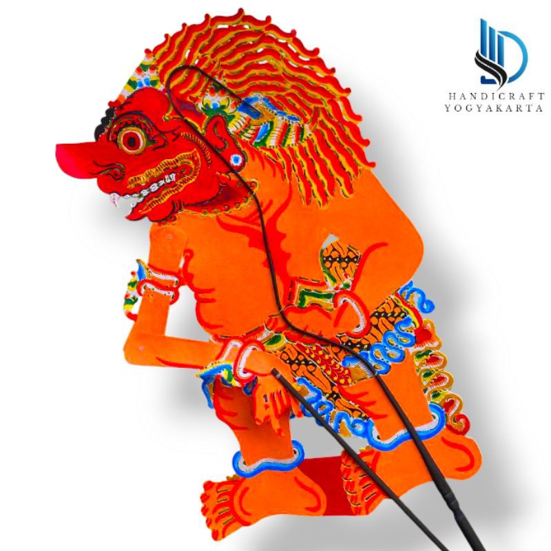 Jual Wayang Kulit Asli Buto Rambut Geni Gapit Bambu Ukuran Standar ...