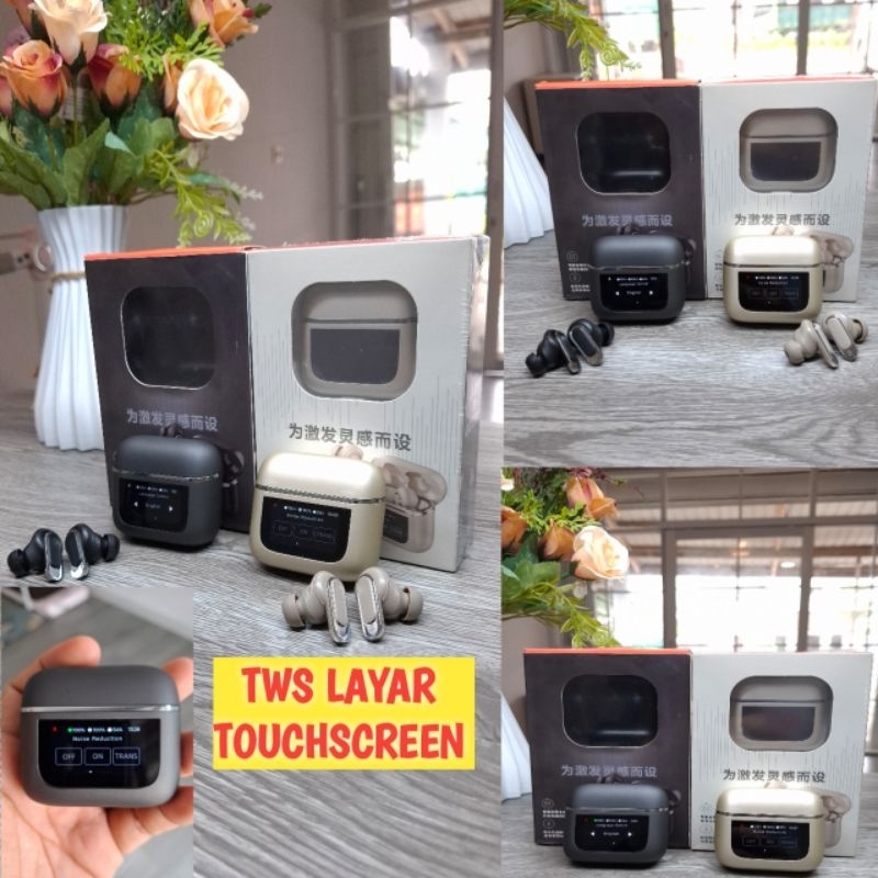 Jual EARPHONE STEREO HEADSET BLUETOOTH TWS TOUCHSCREEN MEGA BASS NOISE ...