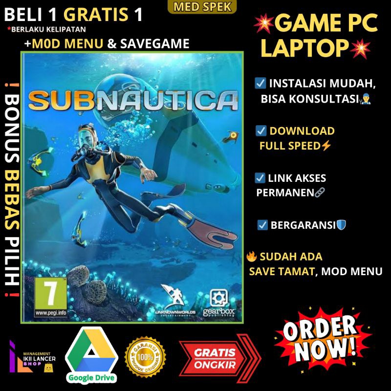 Jual Subnautica - PC LAPTOP GAMES - CARA INSTALL MUDAH! | Shopee Indonesia